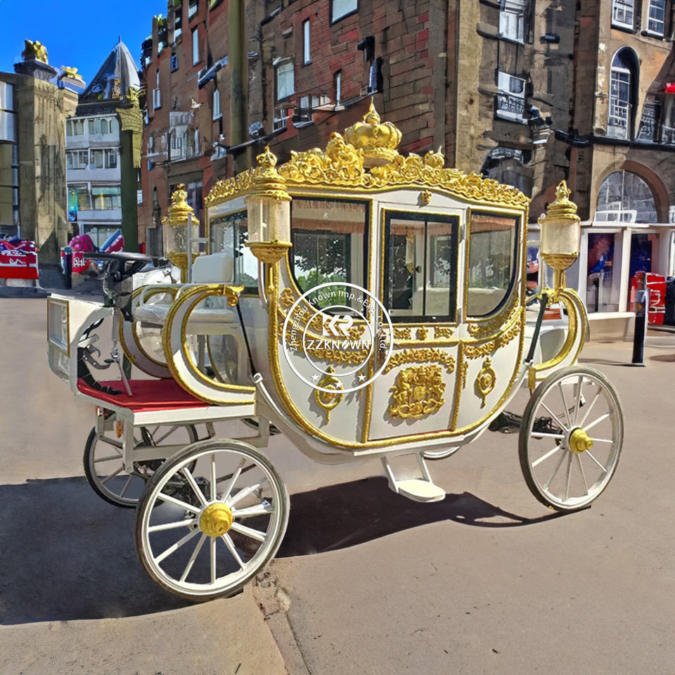 Electric Royal Horse Cart Princess Horse Carriage ZZKNOWN