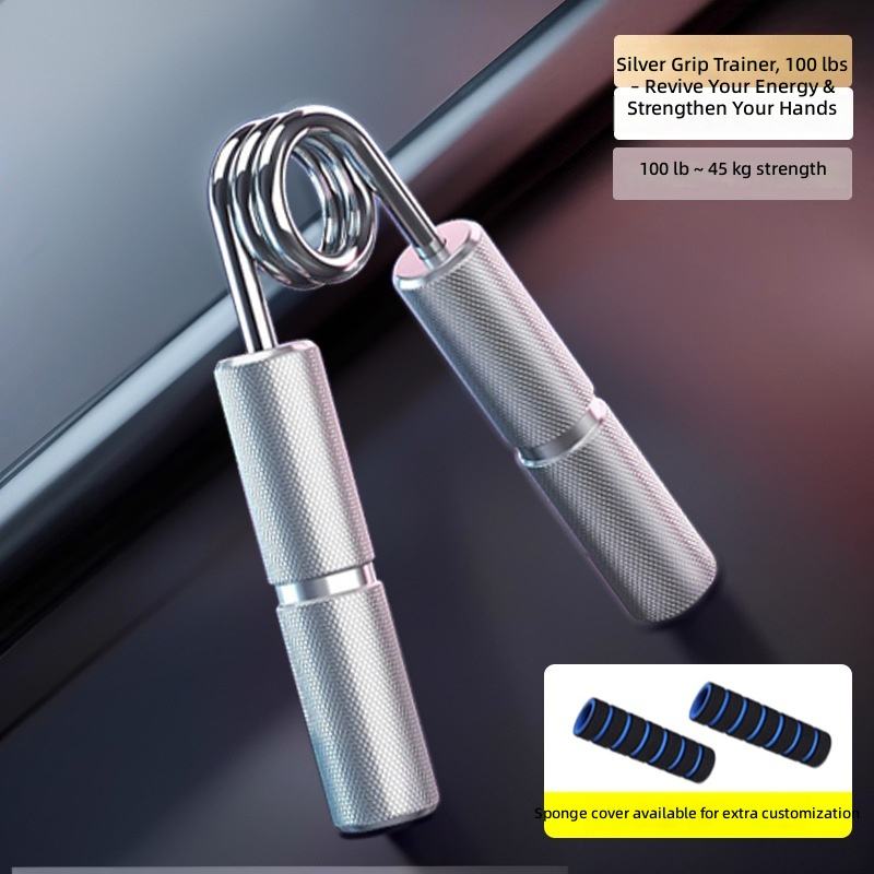 Professional All Metal Hand Grip Strengthener Anti Slip Knurled Design ...