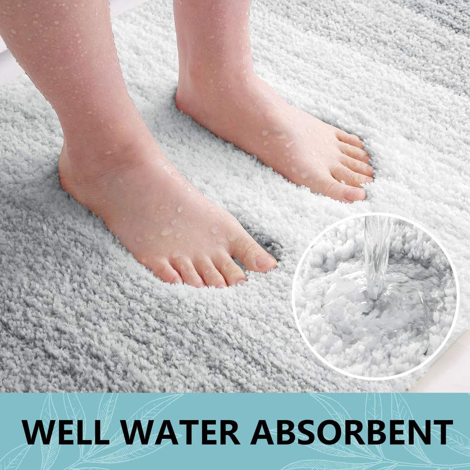 2026 New Ultra-fine Fiber Gradient Color Bathroom Water-absorbing Floor ...