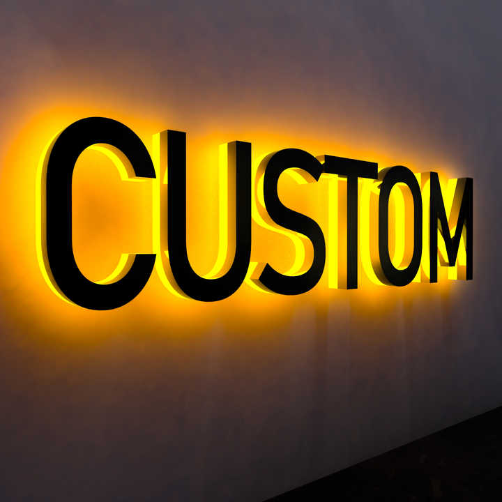 Customized LED Sign - Business Logo Acrylic Backlit Letters
