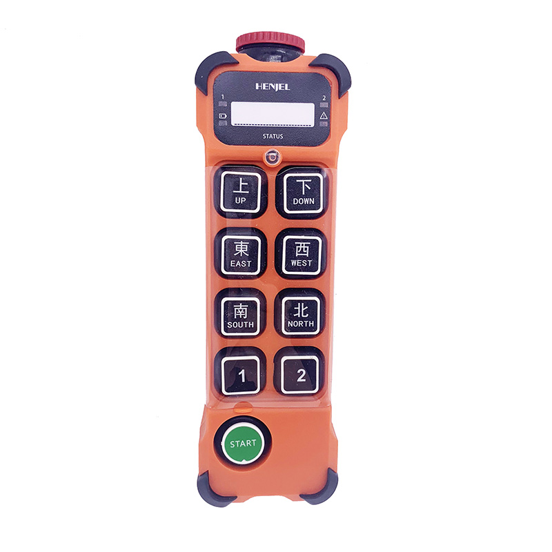 H208 8 Buttons Double Speed Industrial Crane Radio Remote Control ...