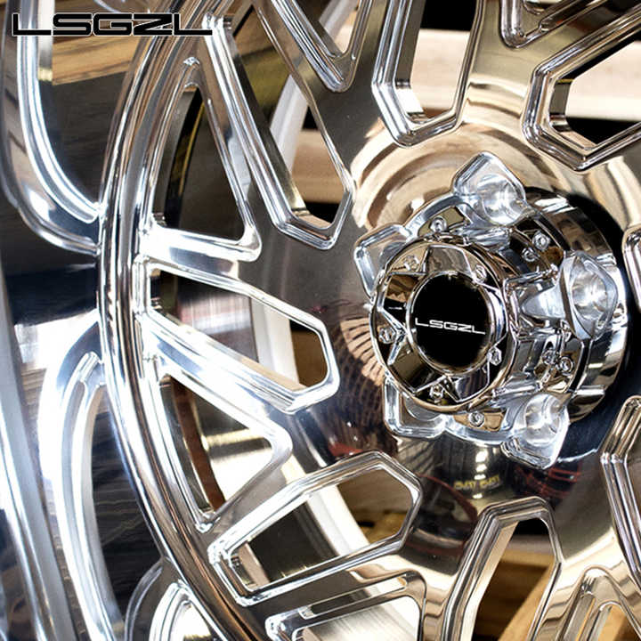 Custom Forged 20 22 24 26 28 30 Inch Deep Dish Chrome Polish Truck ...