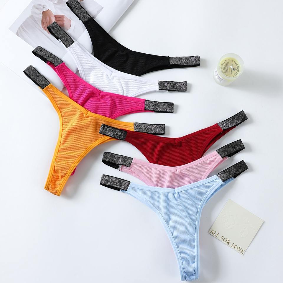 2025New High-end Women's Sexy Underwear Thong Comfortable Breathable Casual Striped Hot Thong ...