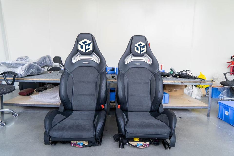 For Mercedes-Benz A45 CLA45 W176 W177 AMG Recaro Black Leather Bucket ...