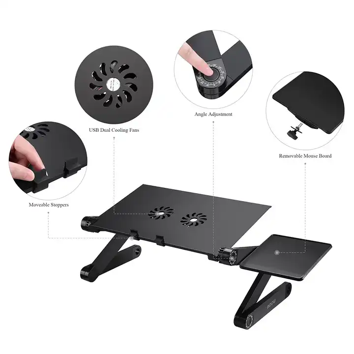 High Quality Laptop Stand Foldable Aluminium Laptop Desk Adjustable ...
