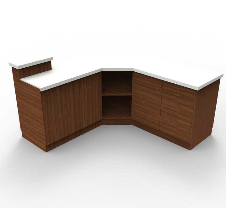 Custom Modern Retail Cashier Counter Cashier Table Wooden Boutique ...