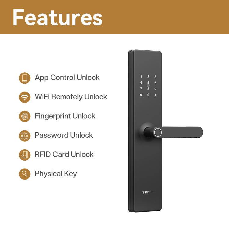 Indoor Electronic Touch Screen Smart Lock - Secure & Convenient