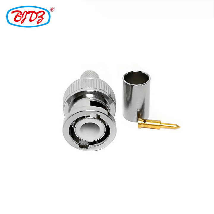 50Ohm BNC Male Crimp for RG58 ALMR195 ALMR200 RG223 RG400 RG142 ALMR240 RG59 H-155 H155 LMR300 ...