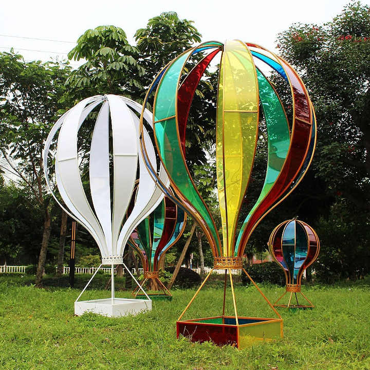 New Wedding Props Large Hot air Balloon Wrought Iron Ornaments Shopping ...