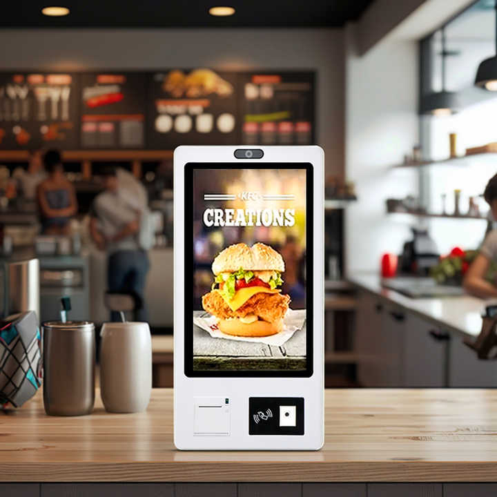 KFC Restaurant 32 Inch Touch Screen Barcode Reader Facial Recognition ...