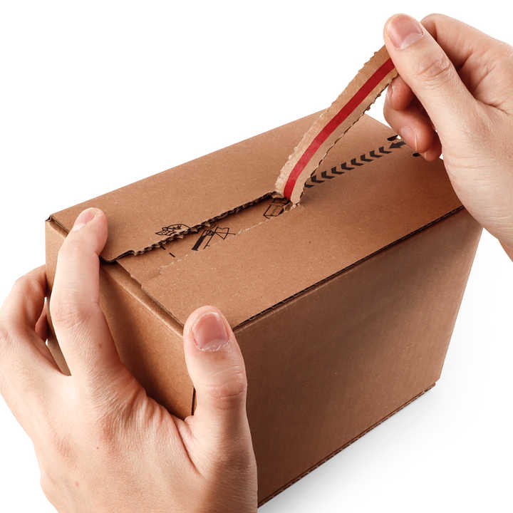 Free Samples Brown Packaging Boxes Tear Strip Zipper Corrugated ...