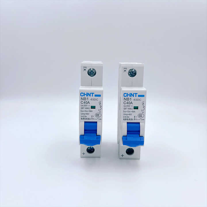 DC MCB Breaker NB1-63DC 1P 2P 4P DC250V CHNT DC Circuit Breaker 6A10A16A20A32A40A63A air Switch ...
