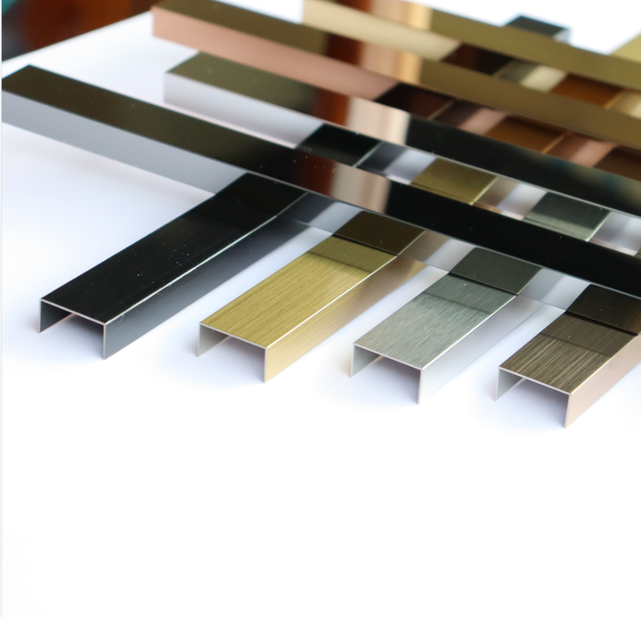 Stainless Steel Tile Trim U Channel Line Modern Interior Design Wall ...