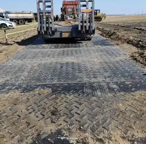 High-Density PE Construction Temporary Road Mat Hot Selling Smooth HDPE UHMWPE Ground Plastic ...