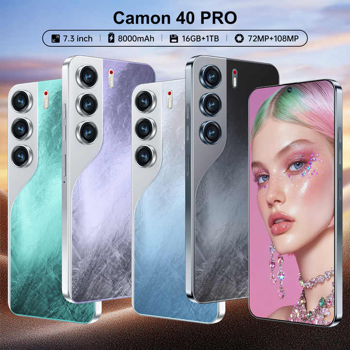 TECNO Camon 40 Pro Power 1tb 8000mah 108mp 7.3 Inch 5g Smartphone 16GB+1TB Deca-core Cpu Hd 2k ...