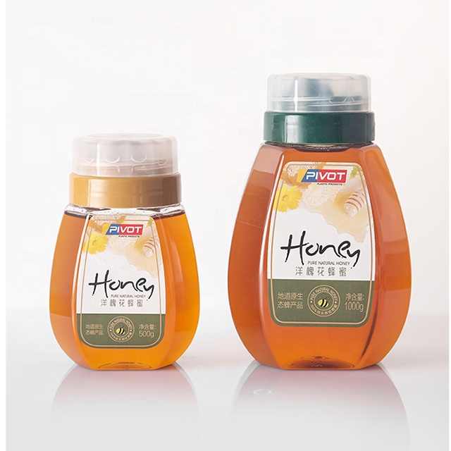 Transparent Honey Packaging - PET Bottles with Custom Logo