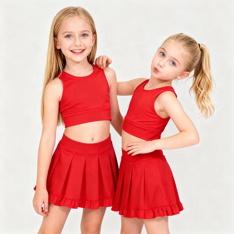 2025 Girl Activewear Girls Tennis Suits Girl Sports Wear Wholesale Kids ...
