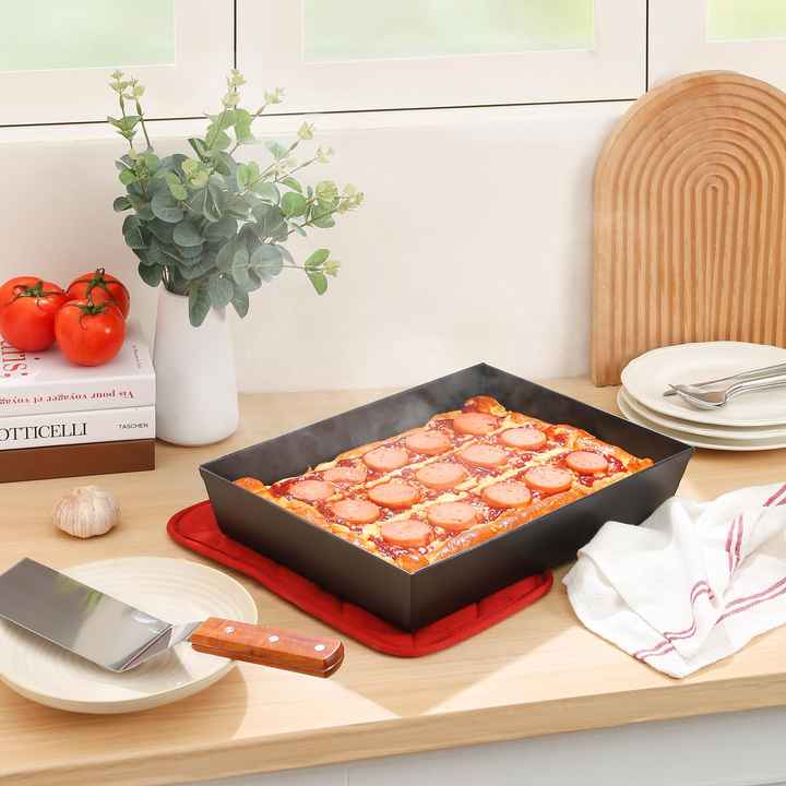 Creatifchef Carbon Steel Pizza Pans - Pre Seasoned Bakeware