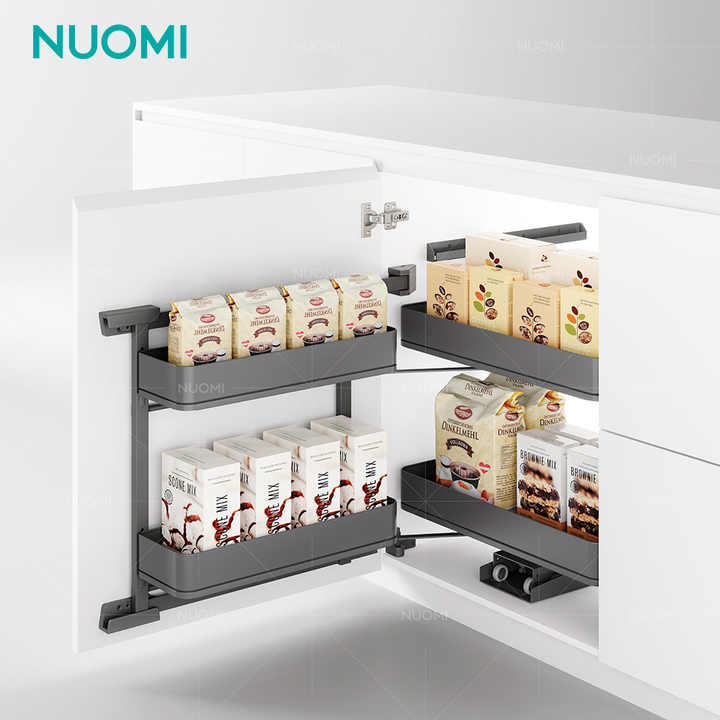 Nuomi Lambo Furniture Hardware Base Cabinet Mini Pantry Roll Out Organizer Kitchen Pantry Unit ...
