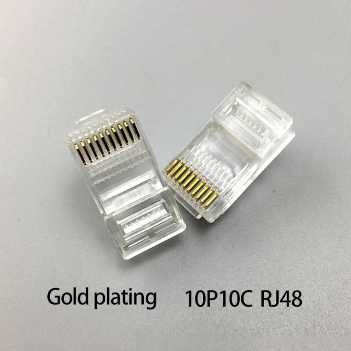 Factory Direct Sales of Gold-plated 10-core Connectors, 10P10C Crystal ...