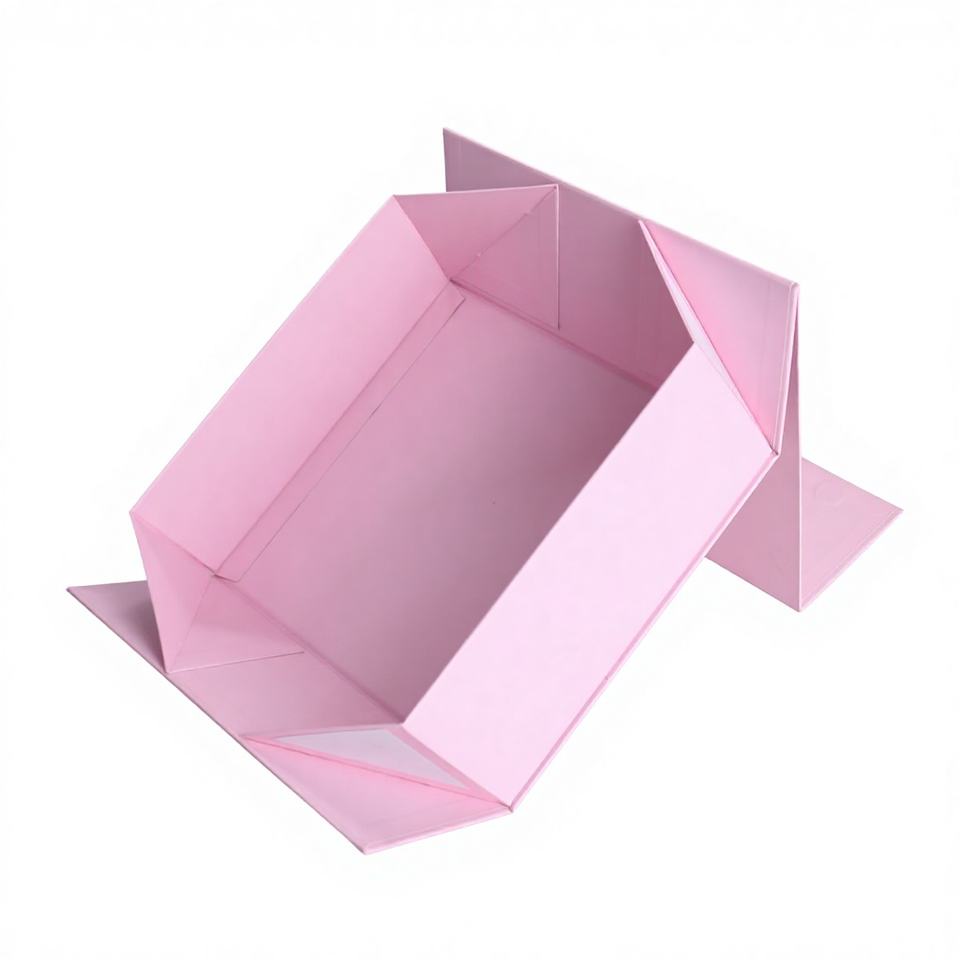 Customizable Luxury Purple Folding Magnetic Paper Box with Embossing ...