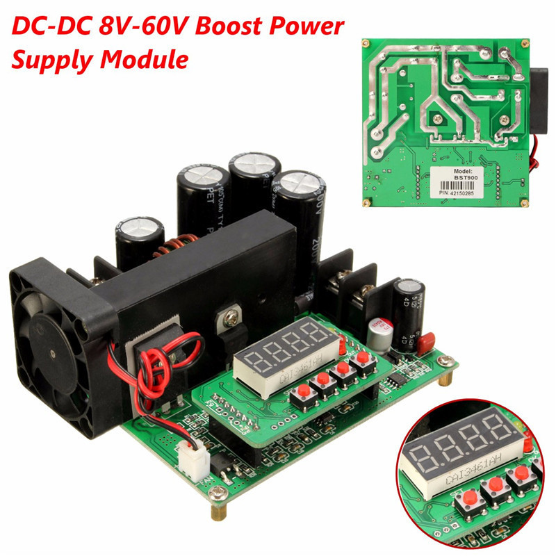 BST900W LED Display Control Boost Converter High Precision 9-60V to 10 ...
