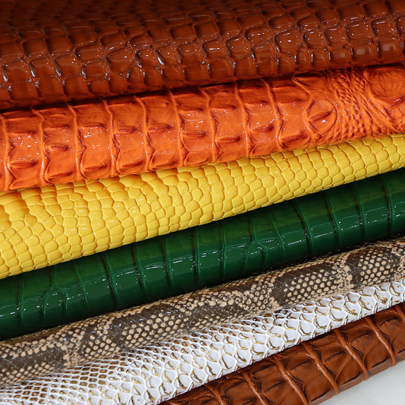 Hot Sale Embossed Crocodile Faux Leather Stone Pattern Synthetic ...