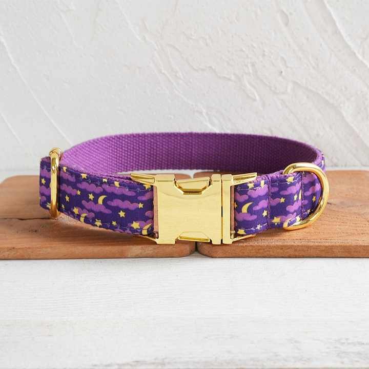 Fashionable Pet Dog Collar Leopard Printed Cat Collar Polyester With ...