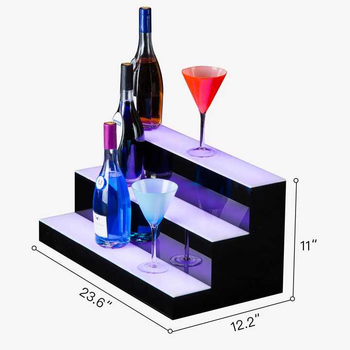Wholesale Acrylic Led Lighted Bottle Glorifier Presenter Display Racks ...