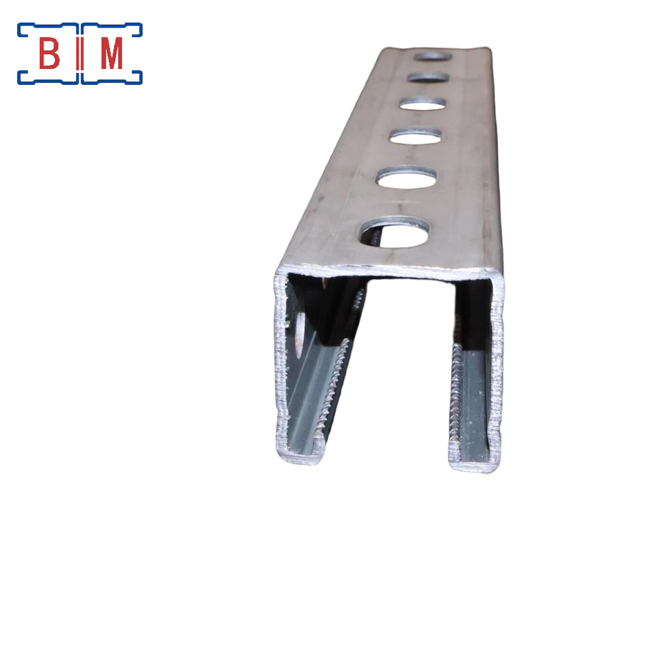 41X41X2.5mm Electro Galvanized Structural Strut Channel with Ribs ...
