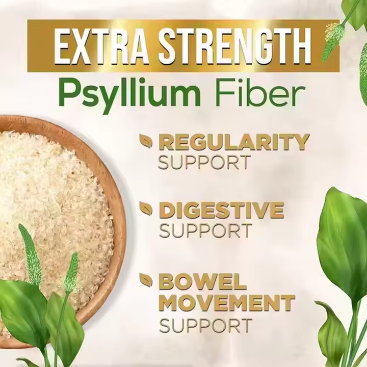 OEM Psyllium Husk Capsules 1500mg Psyllium Husk Powder Fiber Capsules ...