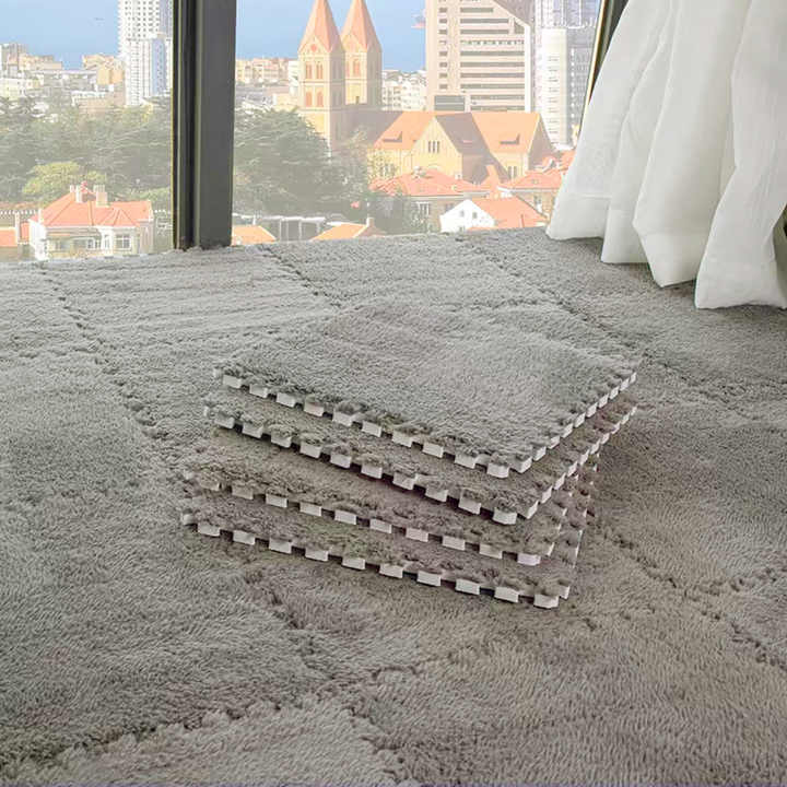 Modern Fluffy Foam Floor Mats - Tatami Style Carpets