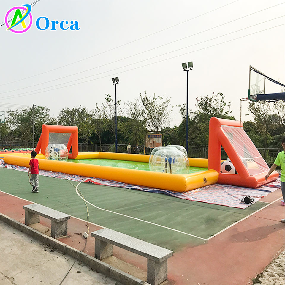 Inflatable Football Pitch Court PVC Inflatable Sports Games Arena ...