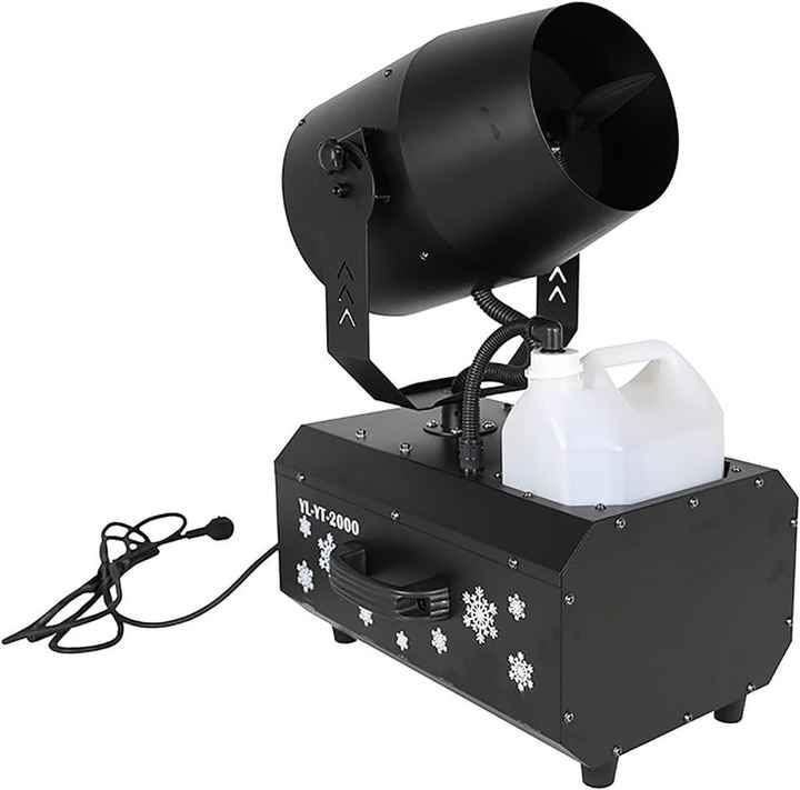 Topflashstar 2000W Shaking Head Professional Snow Machine Remote ...