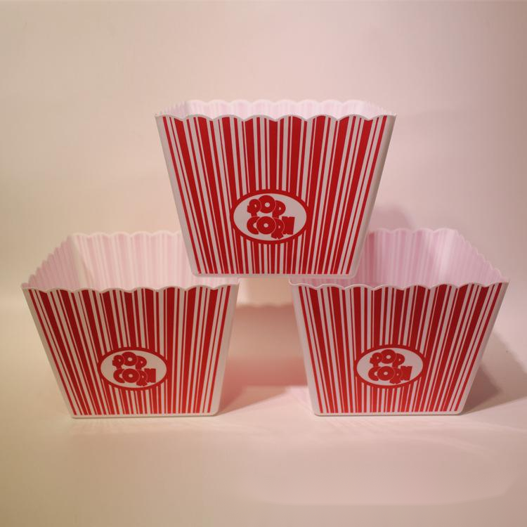 Custom Logo Square Foldable 2026 Popcorn Bucket Bins Big PP Plastic ...