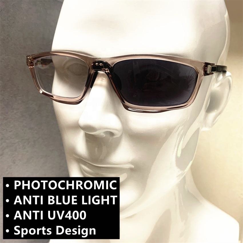 Color changing photochromic sunglasses 2025 anti reflective uv400 men ...