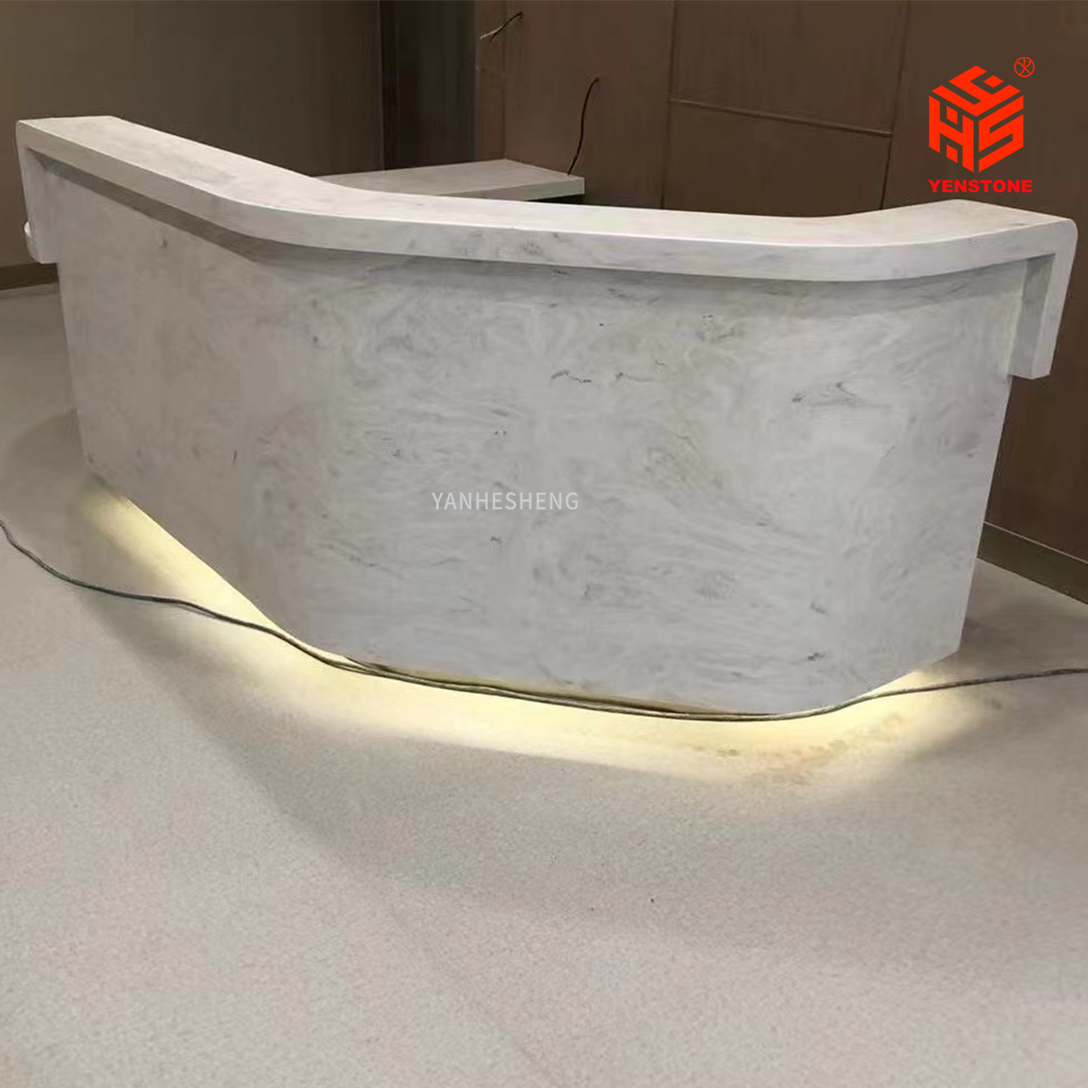 2022 luxury beauty solid surface modern corian marble oem front desk ...