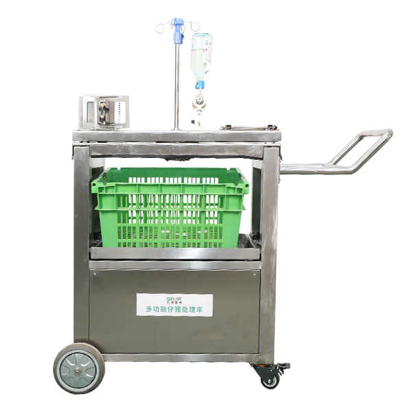 Moveable Artificial Insemination Trolley for Pig Breeding