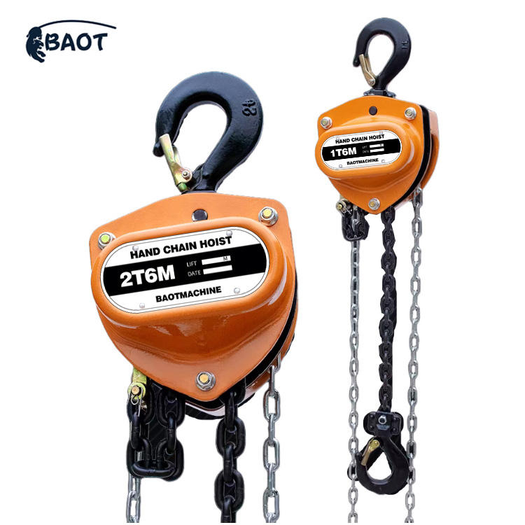 BAOT 2 Ton Hand Chain Hoist Single Chain Chain Block for Garages and ...