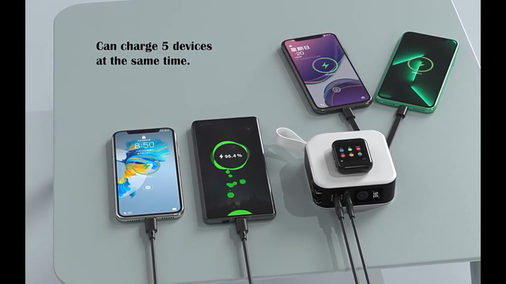 Universal Travel Charger - Powerpack 5 in 1 Adapter