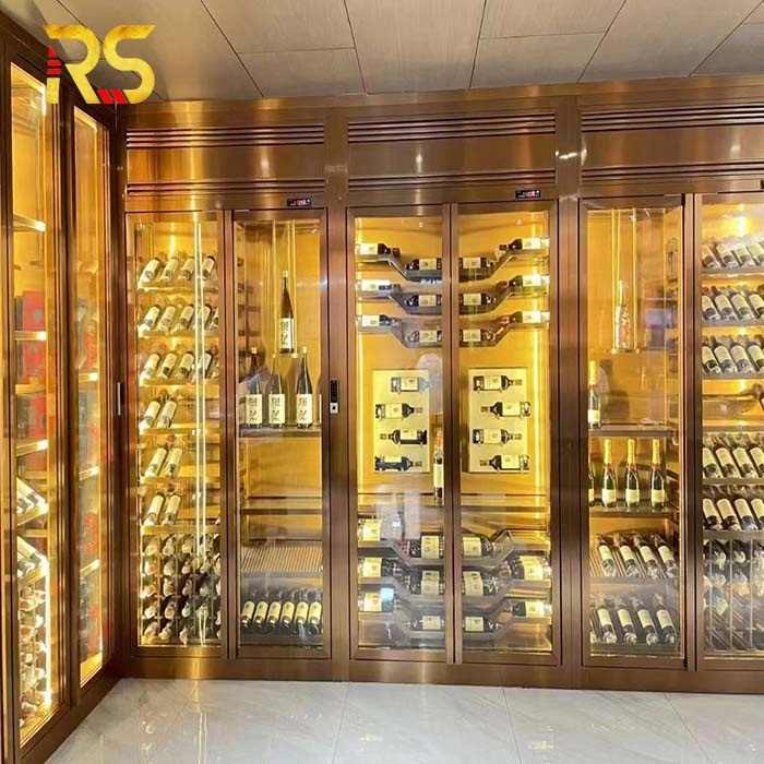 Custom Wine Display Cabinet - Modern Luxury for Living Room