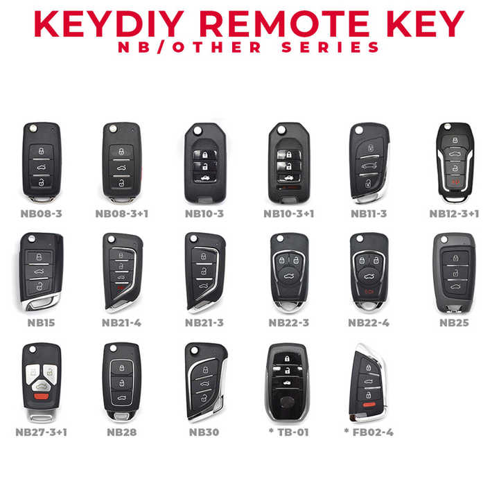 KEYDIY Universal Blank Remote Car Key - B NB ZB TB Series