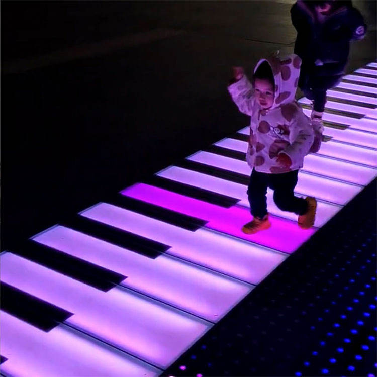 Commercial Large LED Floor Piano RGB Color Outdoor Projection With ...