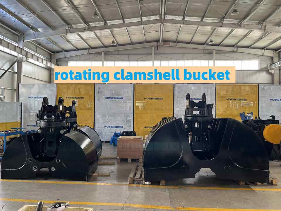 HM08 Multifunctional Grab Bucket Hydraulic Rotating Clamshell Bucket ...