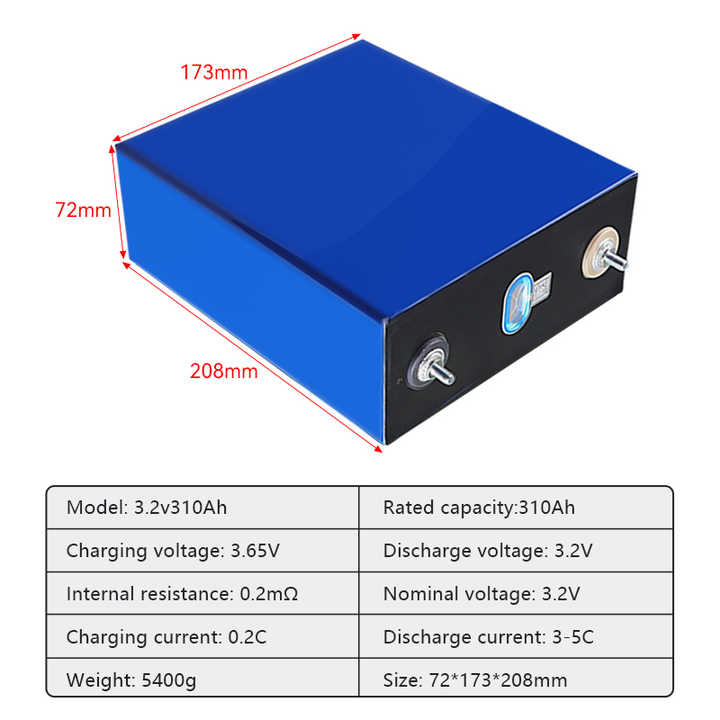 3.2V 100Ah 280Ah 314Ah 320Ah 340Ah 345Ah 628Ah Lifepo4 Battery REPT ...