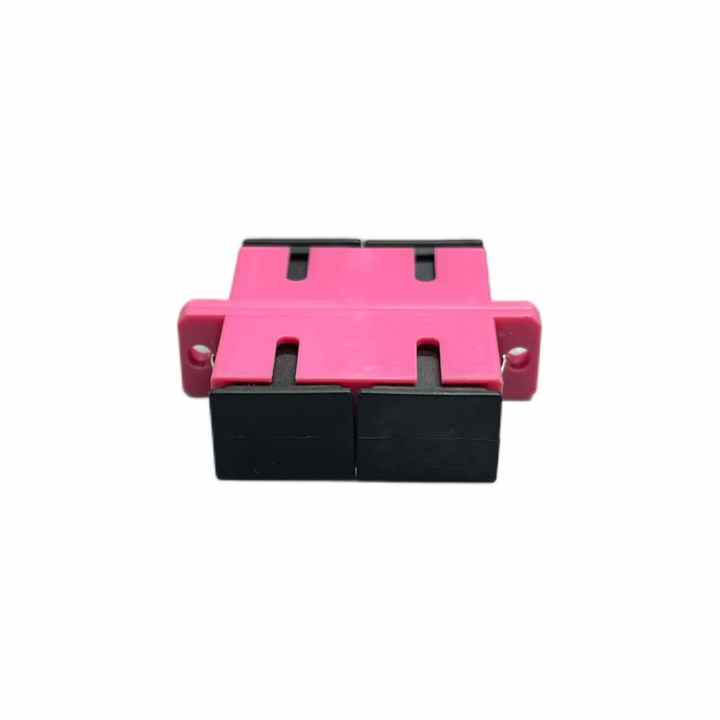 Pink SM SC-APC Duplex Coupler Fiber Box Connector Fiber Optic Adapter ...