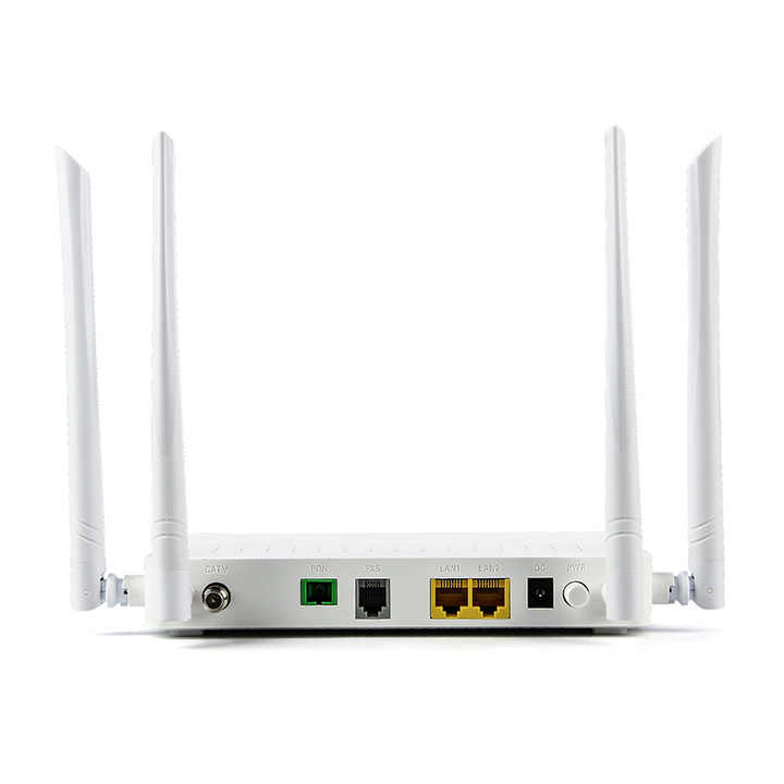Rzfiber Dual Pon Port 1GE+1FE+1POTS+WIFI+CATV ONU FTTH