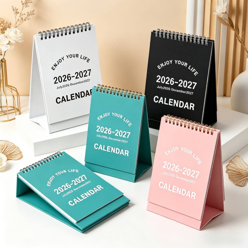 2027 Mini Desk Calendar Printing Calendar Double-sided Coated Paper Hot ...