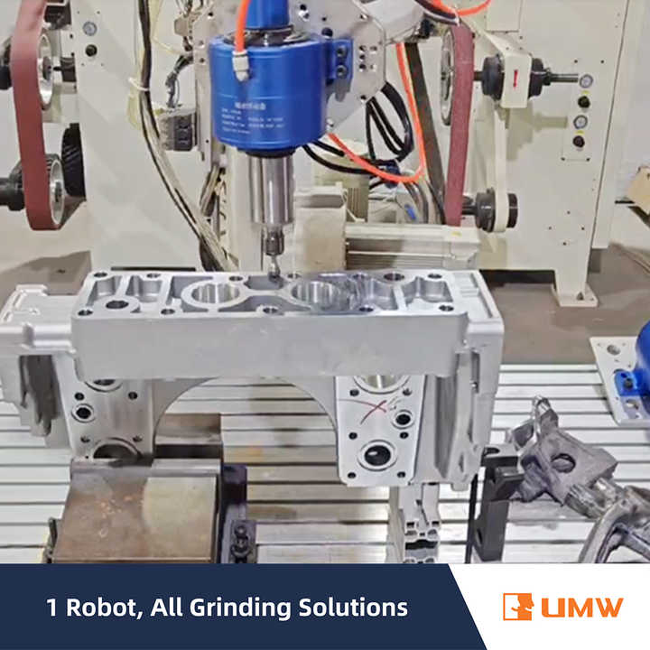 6 Axis Robotic Grinding Arm with Smart Force Control for Uneven Surface ...