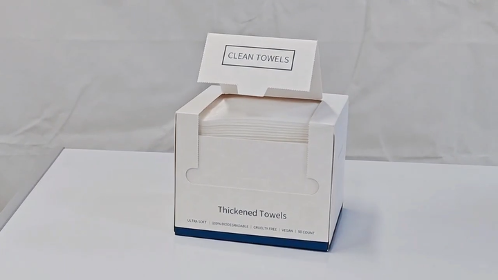 OEM 100% Organic Soft Cotton Hand and Facial Wash Tissues